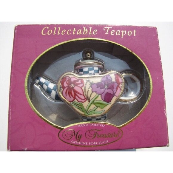 My Treasures | Accents | Collectible Porcelain Tiny Teapot My Treasure ...